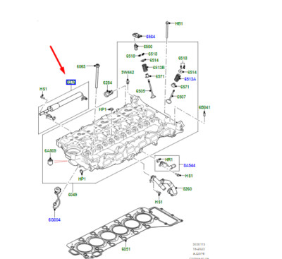LAND ROVER RANGE ROVER VELAR L560 Right Side Water Hose LR121400 NEW ...
