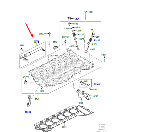 LAND ROVER RANGE ROVER VELAR L560 Right Side Water Hose LR121400 NEW ...