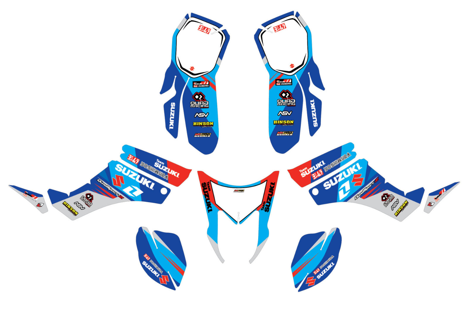 Fits Suzuki QuadSport Z250 graphic kit ltz 250 z 250 decals stickers ...