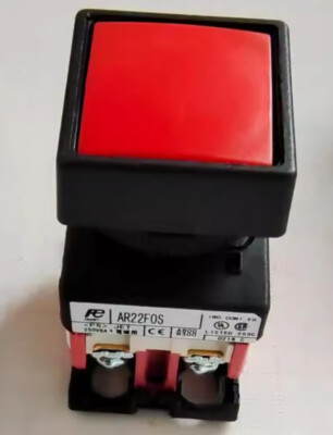 1pcs Fuji Electric Square Push Button Switch AR22F0S-01R AR22FOS-01R ...