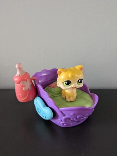LPS Littlest Pet Shop Rare First Gen Magnetic Magic Motion Yellow Cat ...