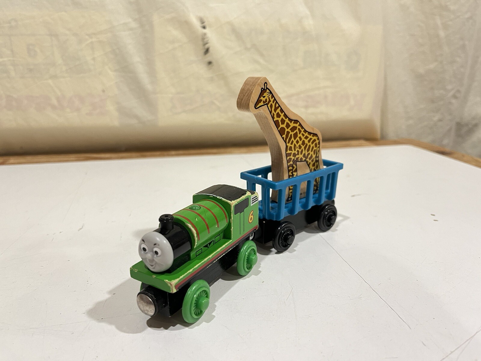 Wooden Percy and Giraffe Animal Car for Thomas and Friends Wooden ...