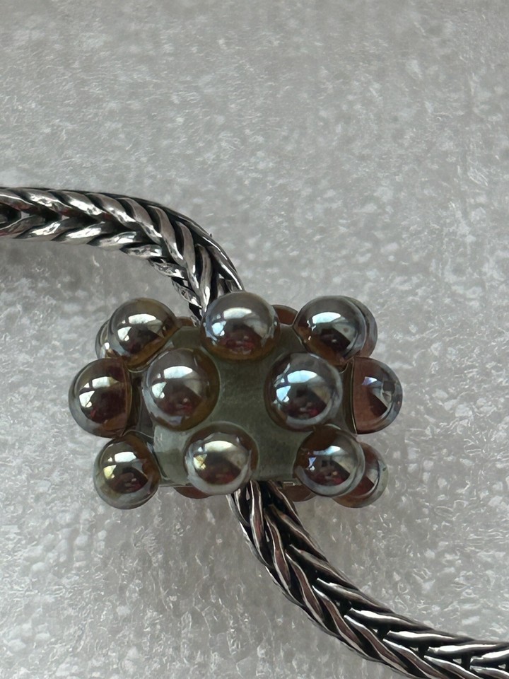 RACHEL BANJO BEADS Lampwork Bead.TROLLBEADS BRACELET NOT INCLUDED. 15mm ...