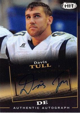 2015 Sage Hit Football David Tull RC AUTO #A130 NM/MY TENNESSEE ...