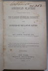 AMERICAN SLAVERY, 1861 by SAMUEL SEABURY, CLOTH 2ND ED MASON BROS NY ...