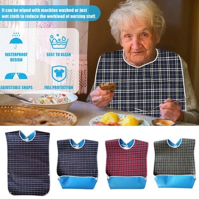 Adult Bibs Waterproof Elderly Feeding Bib Adults Dining Bibs Washable ...