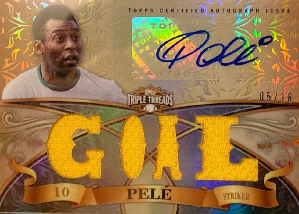 2013 Topps Triple Threads - Autograph Relics #TTAR-PELE1 Pelé /18 (AU ...