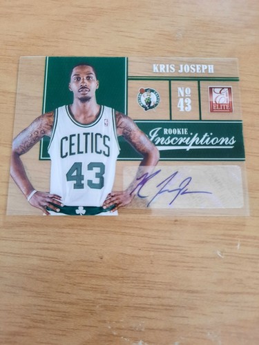 2012-13 Elite - Rookie Inscriptions Kris Joseph #70 (AU, RC) for sale ...