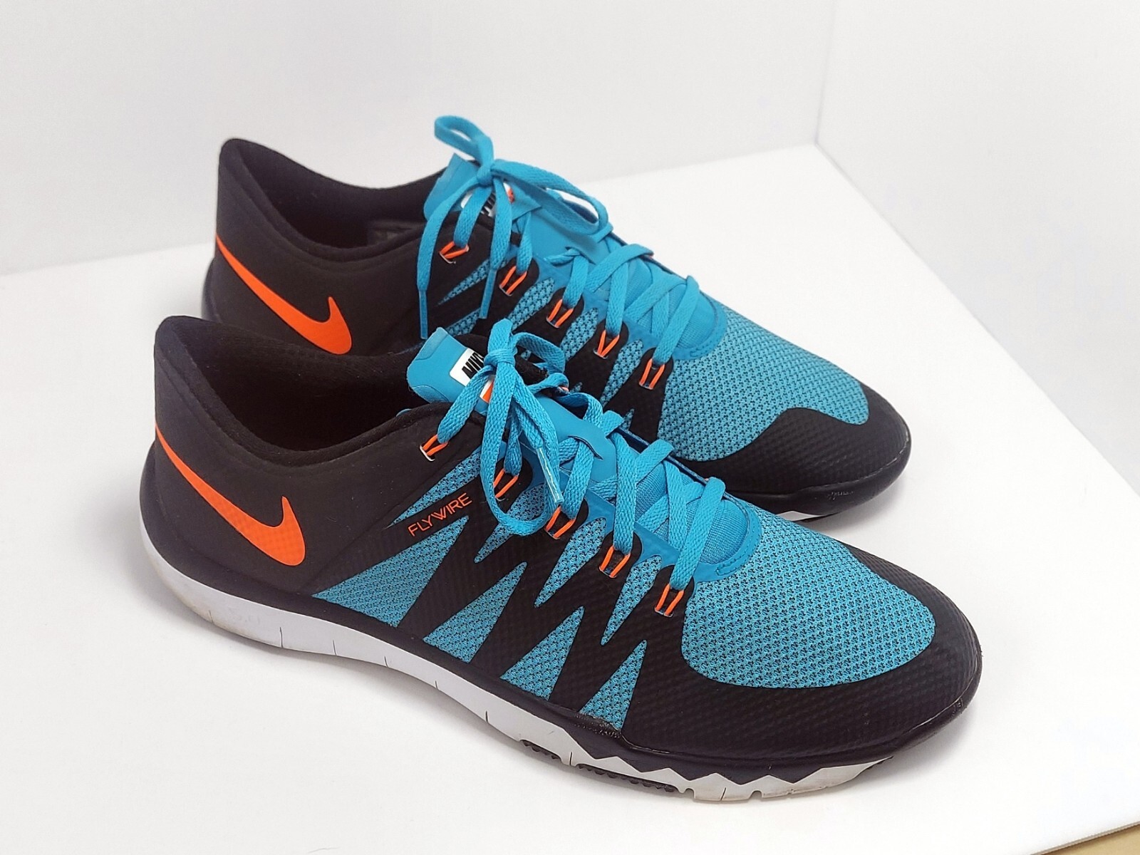 Nike Flywire Blue Black and Orange Size US12 | eBay