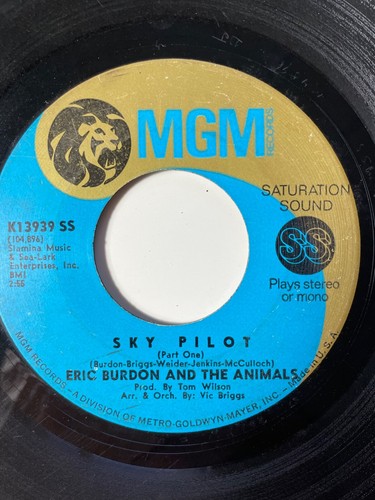 ERIC BURDON AND THE ANIMALS Sky Pilot 451968 2nd Pressing Rock | eBay
