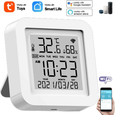 WiFi Smart Temperature Humidity Sensor Meter Hygrometer Thermometer ...