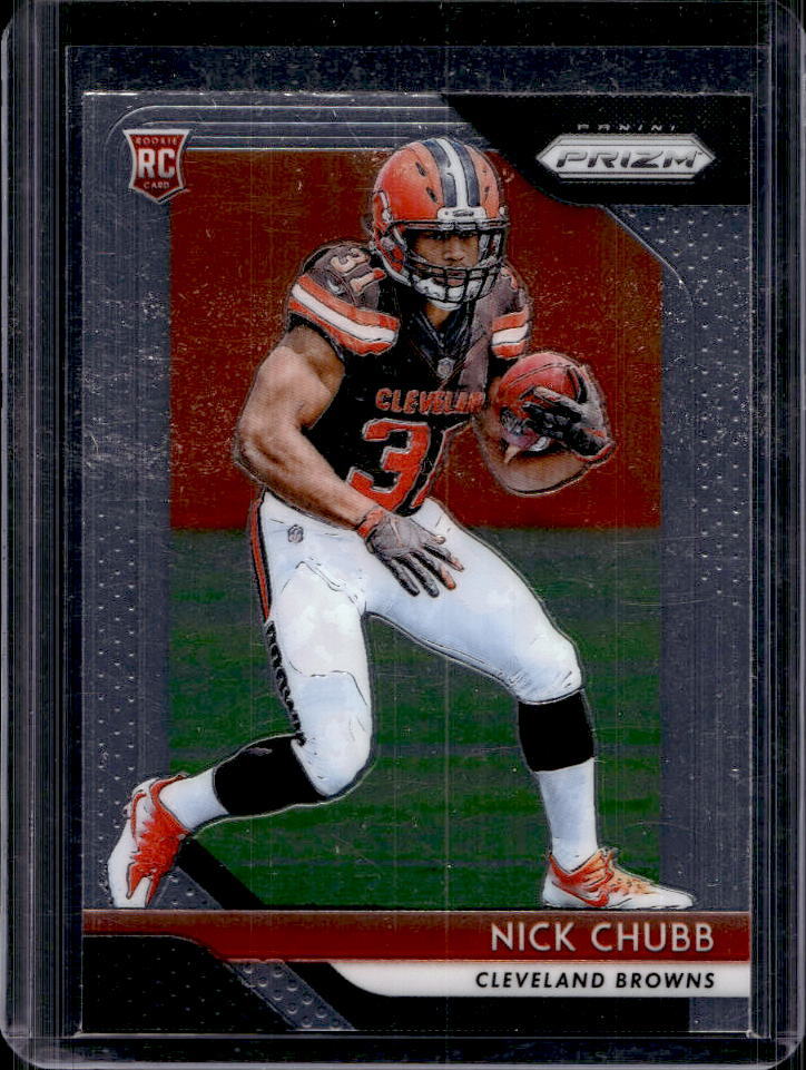 2018 Panini Prizm Football Nick Chubb Rookie RC #213 Cleveland Browns ...