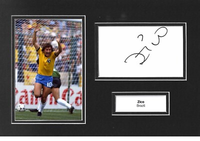 Zico Signed 12x8 Photo Display Aston Brazil Memorabilia Autograph COA ...