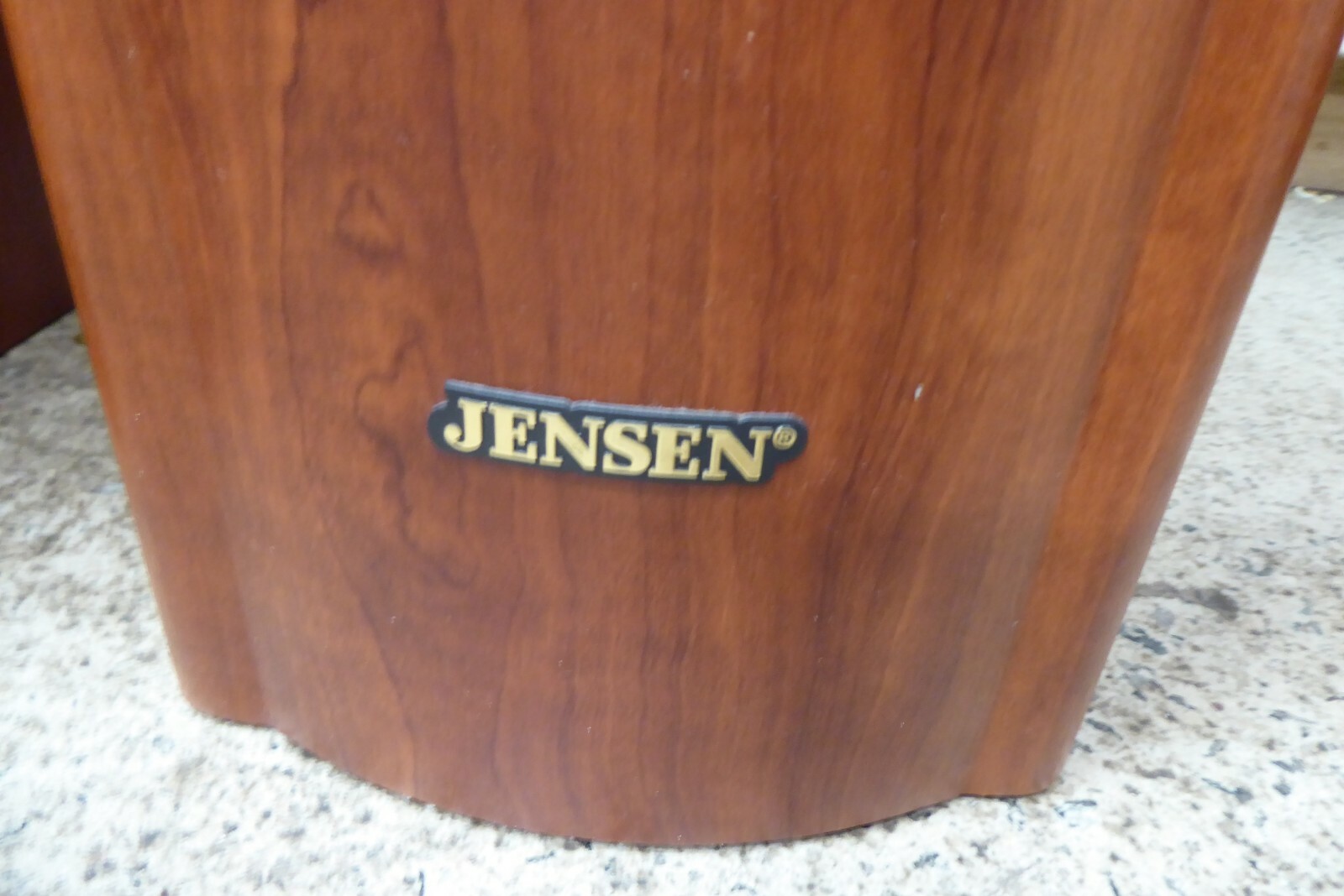 PAIR JENSEN QX 30 TIMBER LAMINATED SPEAKERS 150 WATT- NICE CONDITION ...