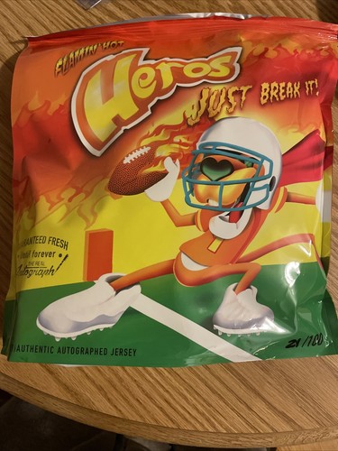 nfl authentic jersey signed flamin hot heros just break it Football ...