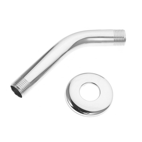 Shower Elbow Wall Mounted Pipe Arm Extension Tube Stainless Steel | eBay