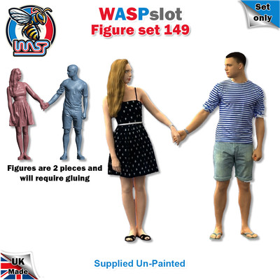 Young Couple - 1/32 scale, FIgure Set 149, Figures set only, scenery ...