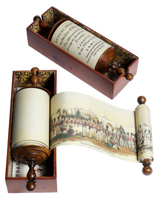 Bengal Army Replica Old World Scroll Colonial India 22.9' Wood Desk ...