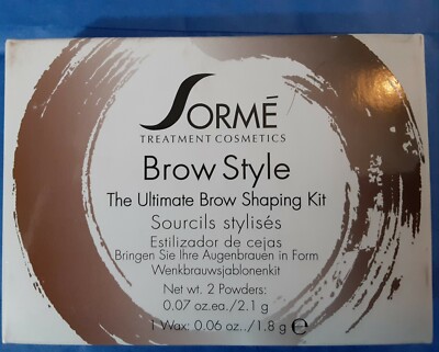 Sorme' Brow Style Professional Makeup New 2 Powders 1 Wax Brow Shaping ...