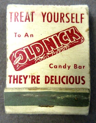 brown Schutter's OLD NICK CANDY BAR Chicago advertising partial full ...