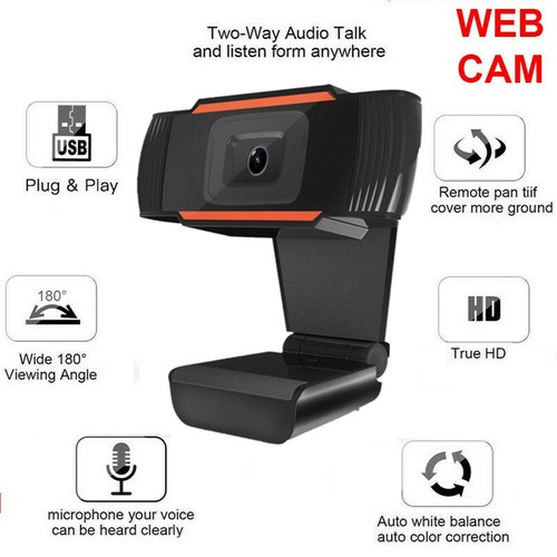 Webcam Auto Focusing Web Camera 1080P HD Cam Microphone For PC Laptop ...