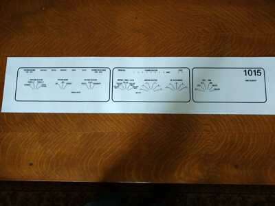 SUN Engine Analyzer 1015 Control Panel Graphics | eBay