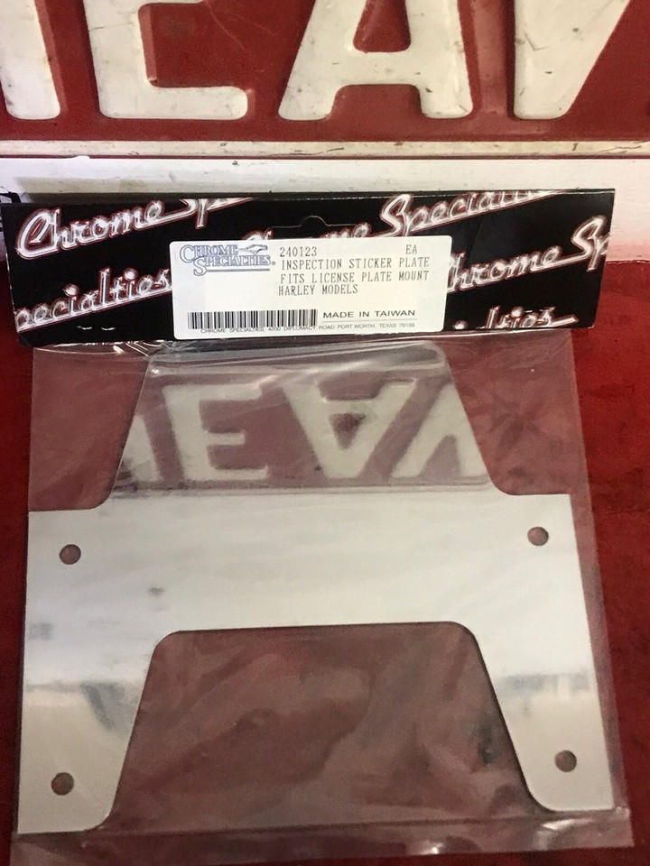 Harley Davidson Dyna Evo Chopper License Plate Bracket Inspection ...