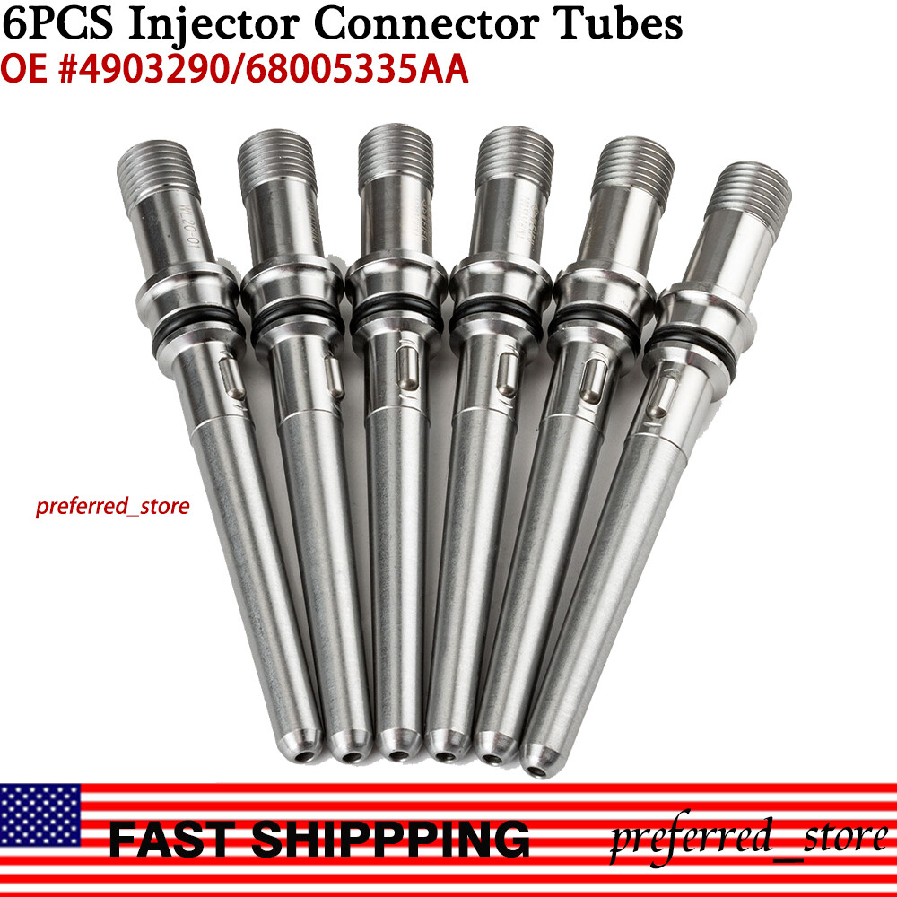 6pcs Injectors Connector Tubes 4903290 For Dodge Ram Diesel 2002/2003 ...