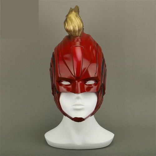 Captain Marvel Helmet Carol Danvers Cosplay Prop Halloween Face Mask | eBay