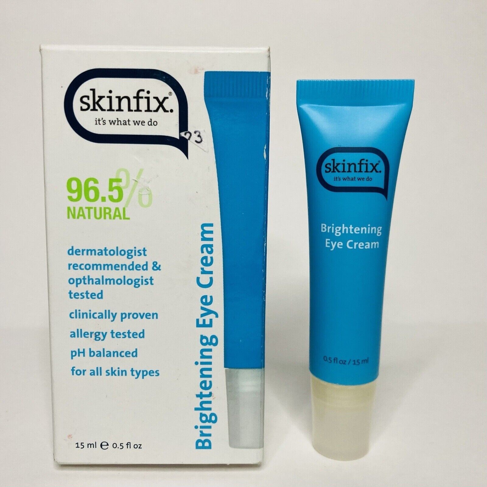 Skinfix Brightening Eye Cream Gentle 96.5% Natural for All Skin Types 0 ...