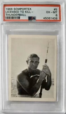 Sean Connery James Bond 007 Licensed To Kill Excellent-MINT (PSA) | eBay