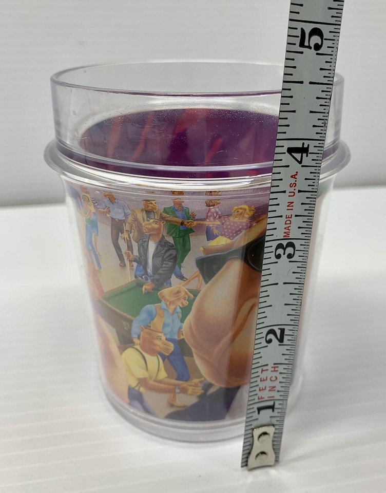 Lot Of 4 Joe Camel Cups Joe's Place Vintage 1994 Thermo Serv 4 1/2 ...