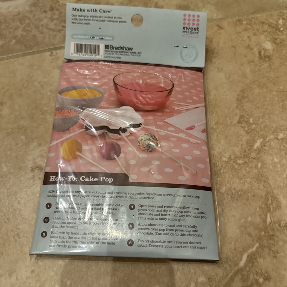Sweet Creations 100 Count Reusable Plastic Cake Pop Sticks | eBay