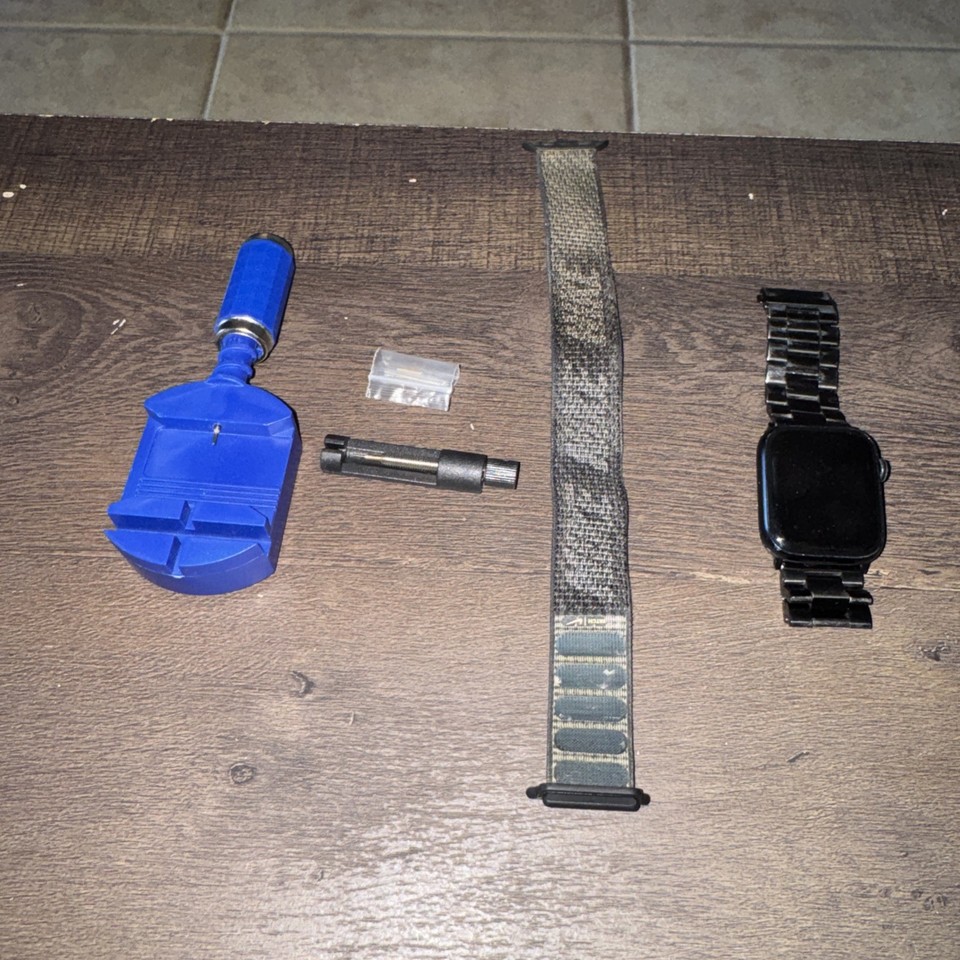 Black Apple Watch Series 7, 45mm Aluminum & Ceramic Case, Ion-x Glass ...