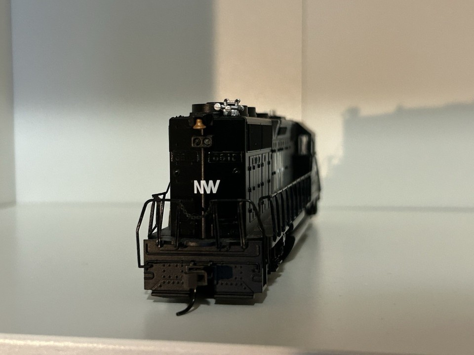 HO SCALE BACHMANN EMD GP50 NORFOLK WESTERN NW #6518 ORIGINAL BOX BAD ...