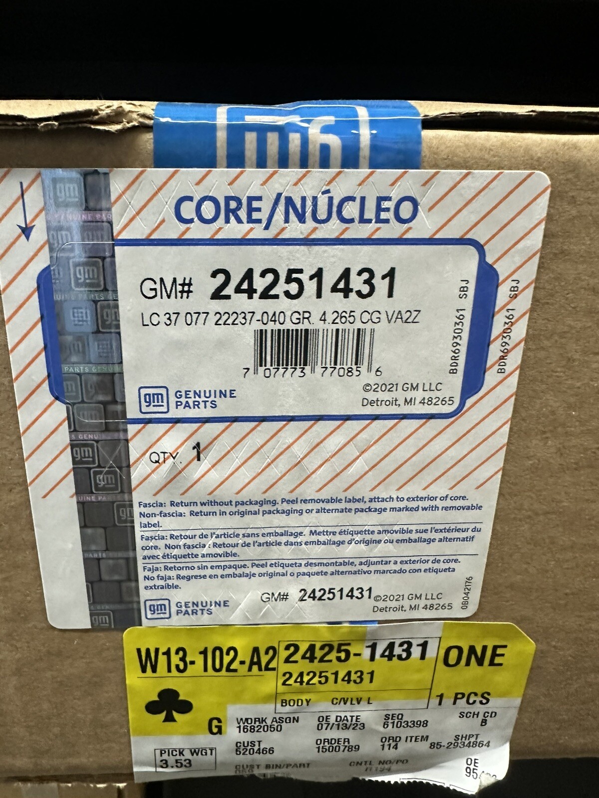 OEM GM 24251431 AUTOMATIC TRANSMISSION VALVE BODY | eBay