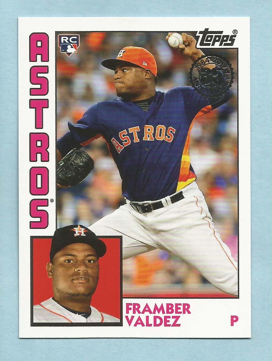 2019 Topps Baseball Framber Valdez Astros 84R-FV ROOKIE 1984 35th ...