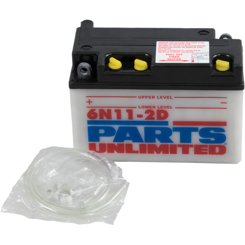 Parts Unlimited 6V Conventional Battery #6N11-2D (R6N11-2D) | eBay