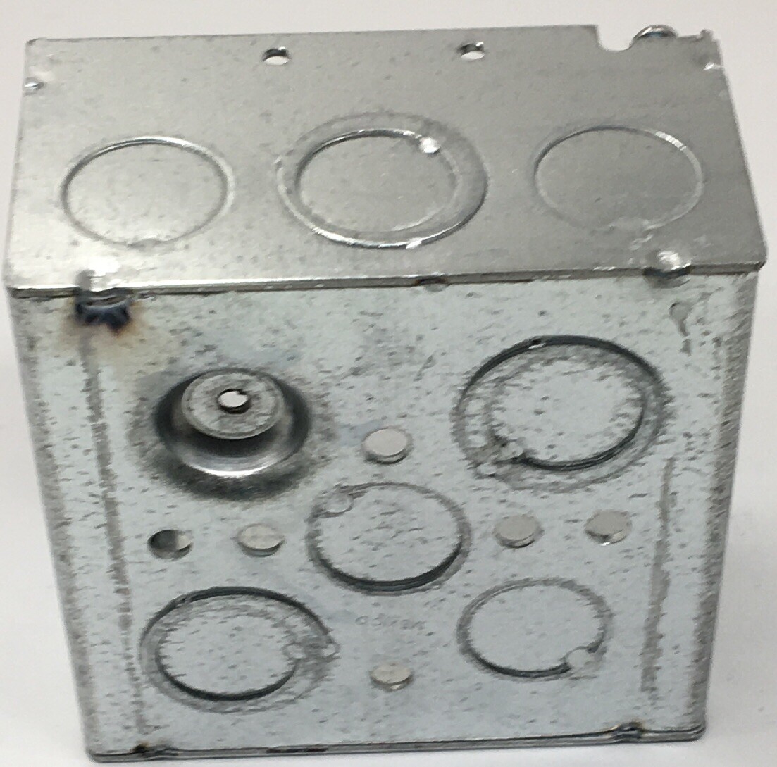 232 RACO SQUARE BOX 4-INCH 2-1/8-INCH DEEP 1/2-INCH AND ECCENTRIC ...