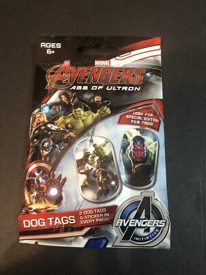 Avengers Age of Ultron 2 Dog Tags & Sticker | eBay