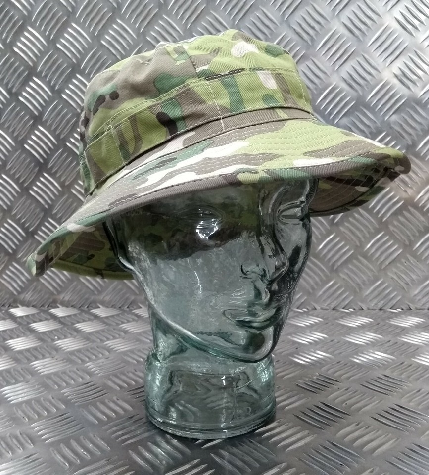 Military Style Special Forces Boonie / Bush Hat Short Brim MTP Multi ...