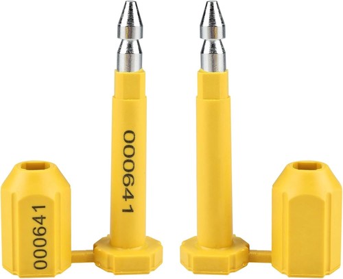 100 Pcs High Security Bolt Seal w/ Numbering Cargo Containers & Truck ...