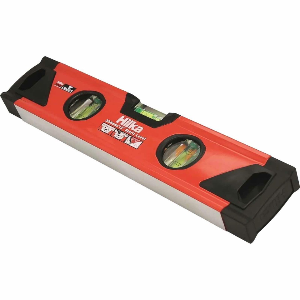 12" / 300mm Aluminium Scaffolding Builders Spirit Level Handheld ...
