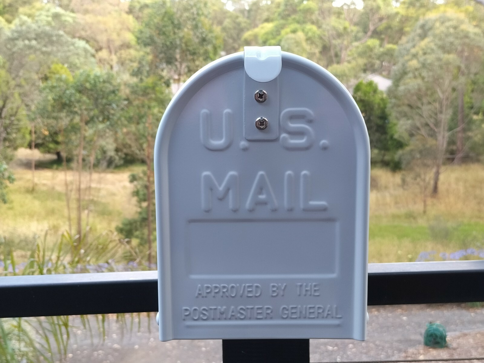 AMERICAN LETTERBOX MAIL POST BOX US STYLE MAILBOX INDICATOR NEW STEEL ...