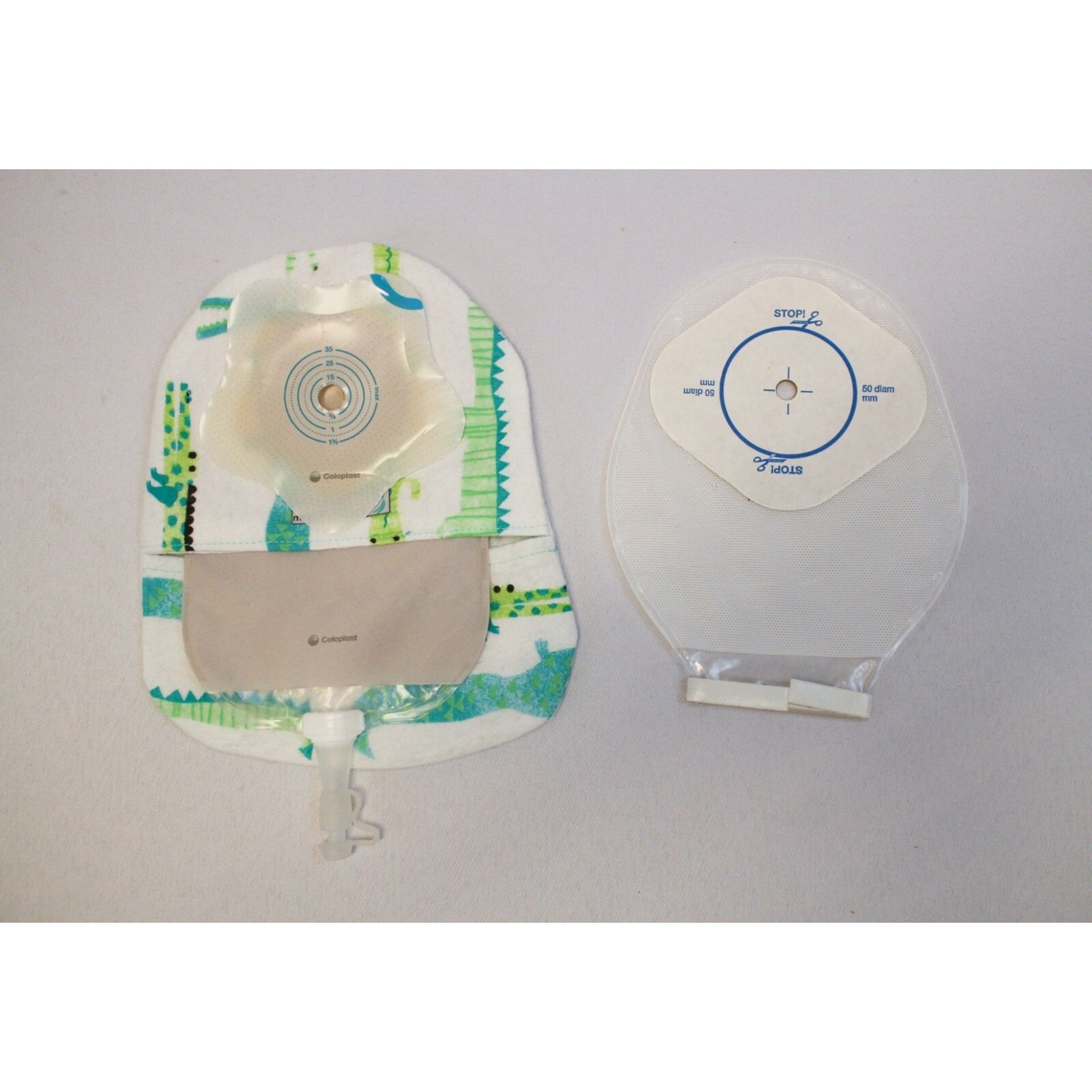 Mini Drainable OR Closed 1 3/4" Flannel Ostomy Bag Cover Stoma ...