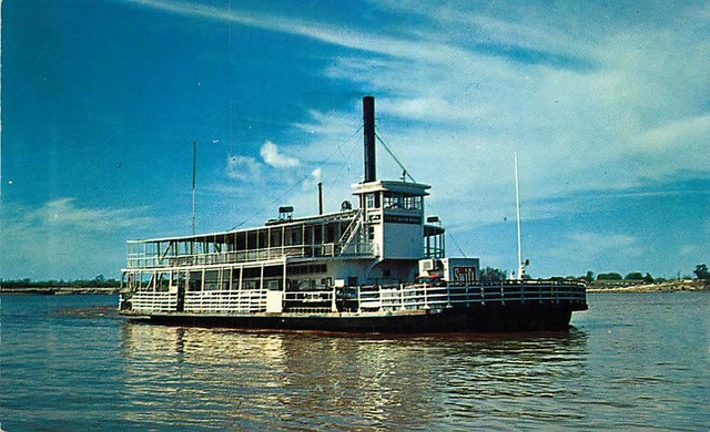 Postcard Mississippi River Ferry Boat "City of Baton Rouge" - Louisiana ...