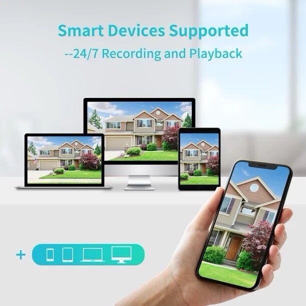 HeimVision HM245 8CH 1080P Security Camera System with Night Vision ...