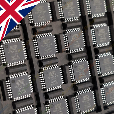 🇬🇧 ATmega328P-AU SMD TQFP32 QFP32 microcontroller chip, Arduino 8-bit ...