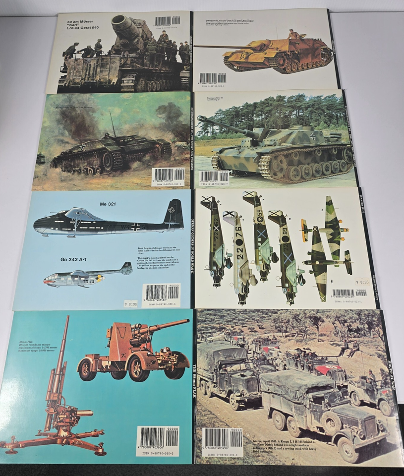 Schiffer Military 8 Book Lot WW2 German Machines World War II | eBay