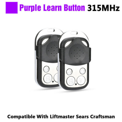 2 For Chamberlain LiftMaster Craftsman Garage Door Opener Remote 355LM ...